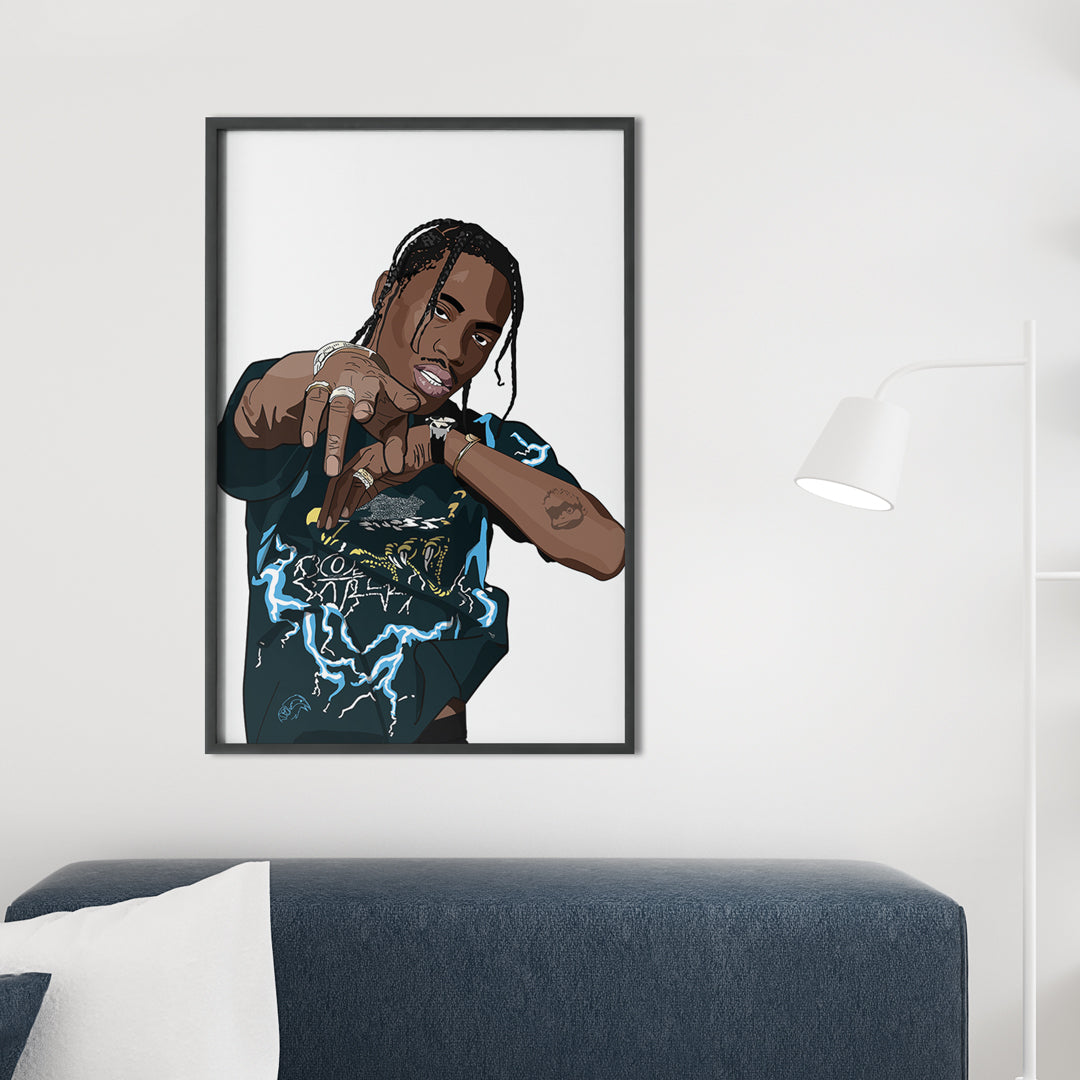 Travis Scott Wall Art | TCROWE – T.CROWE™