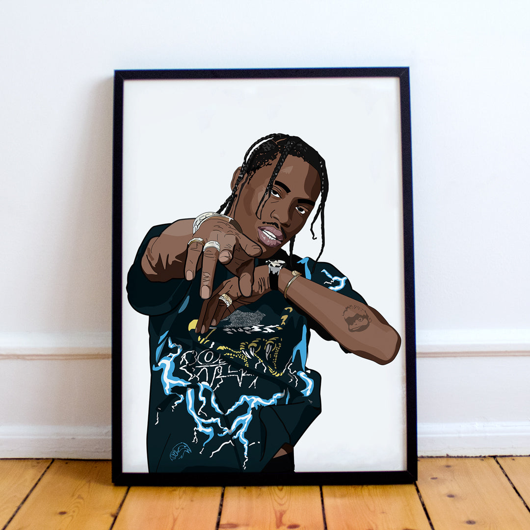 Travis Scott Wall Art | TCROWE – T.CROWE™